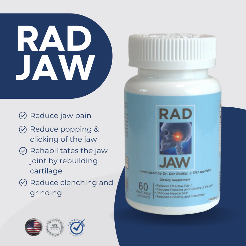 Reduce Jaw Pain with Rad Jaw All Natural Supplement | Rad Health Inc