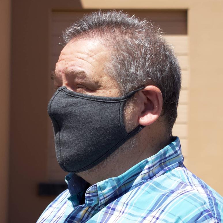 Comfortable XL Bamboo Face Masks Beards & Big Faces - Made in the USA