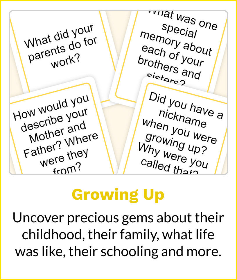 GENERATIONS Pack – Talking Point Cards